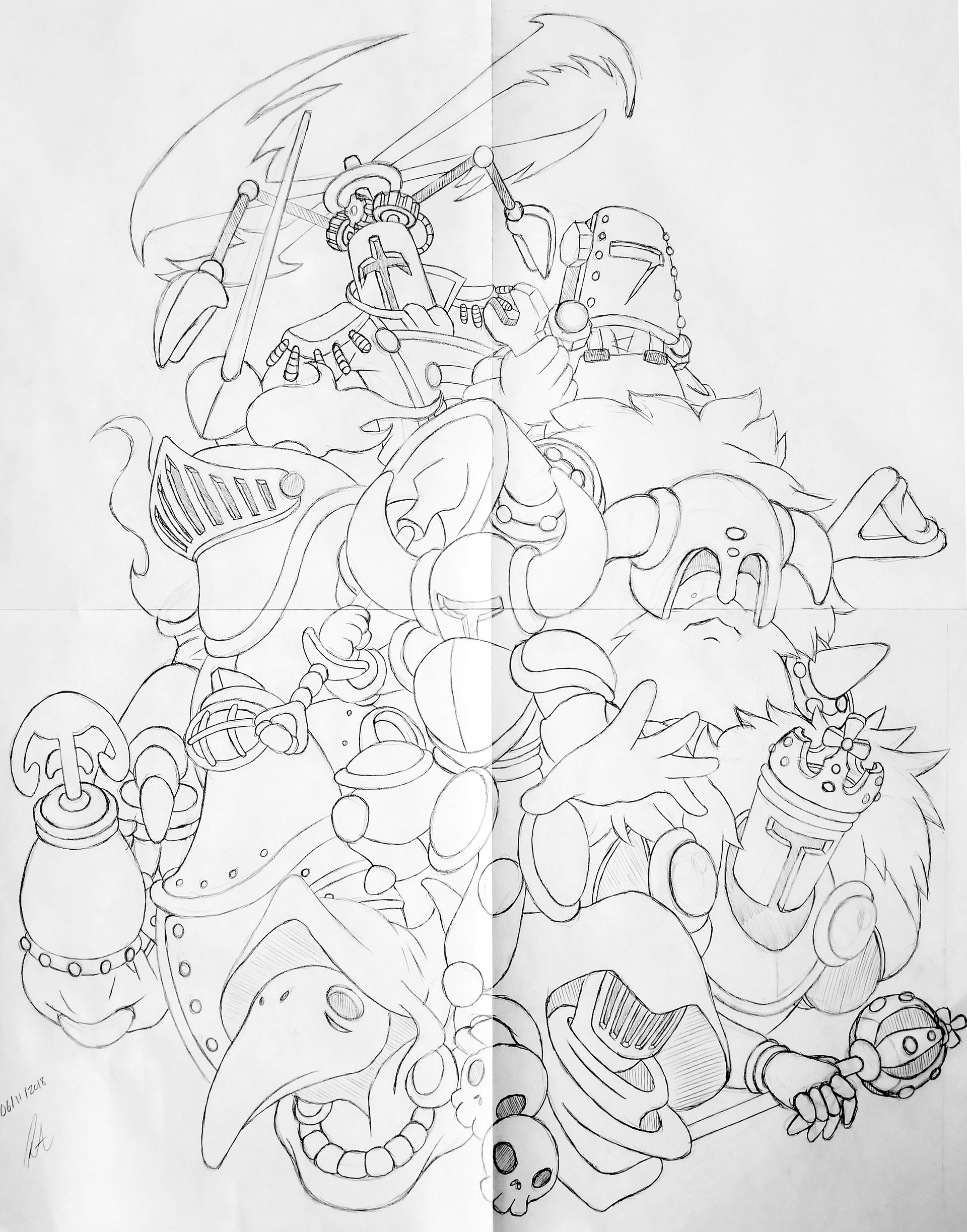 shovel knight coloring pages
