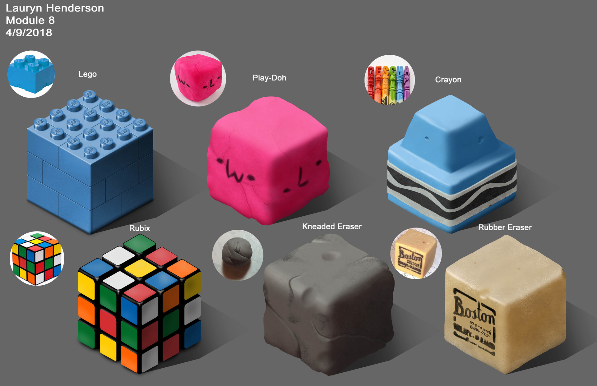 Lauryn Henderson - Texture Cubes