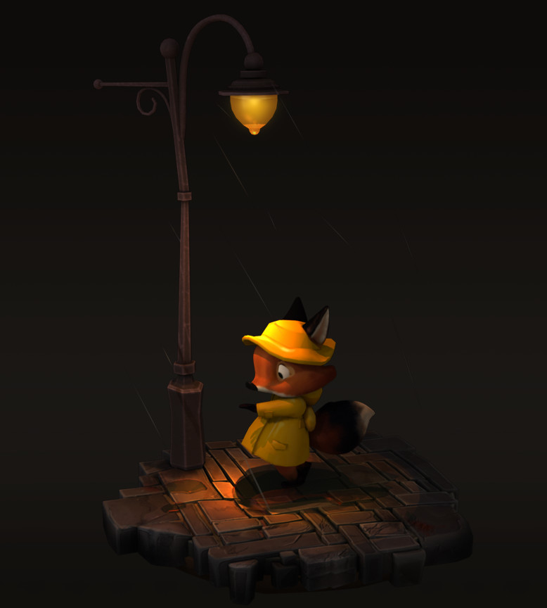 Amanda Cheng - Little fox in the rain :)