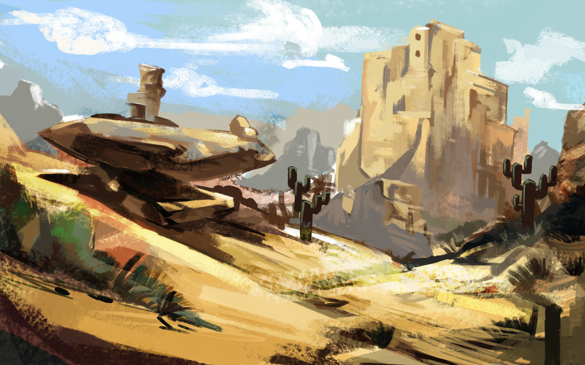 ArtStation - DESERT LAND