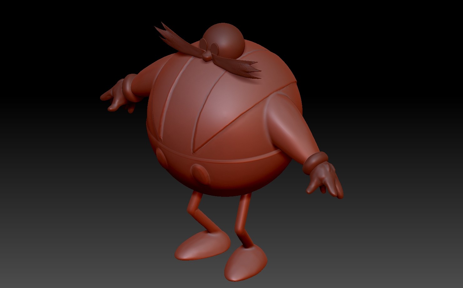 Jonathan Álex - Dr Eggman - ZBrush Modeling