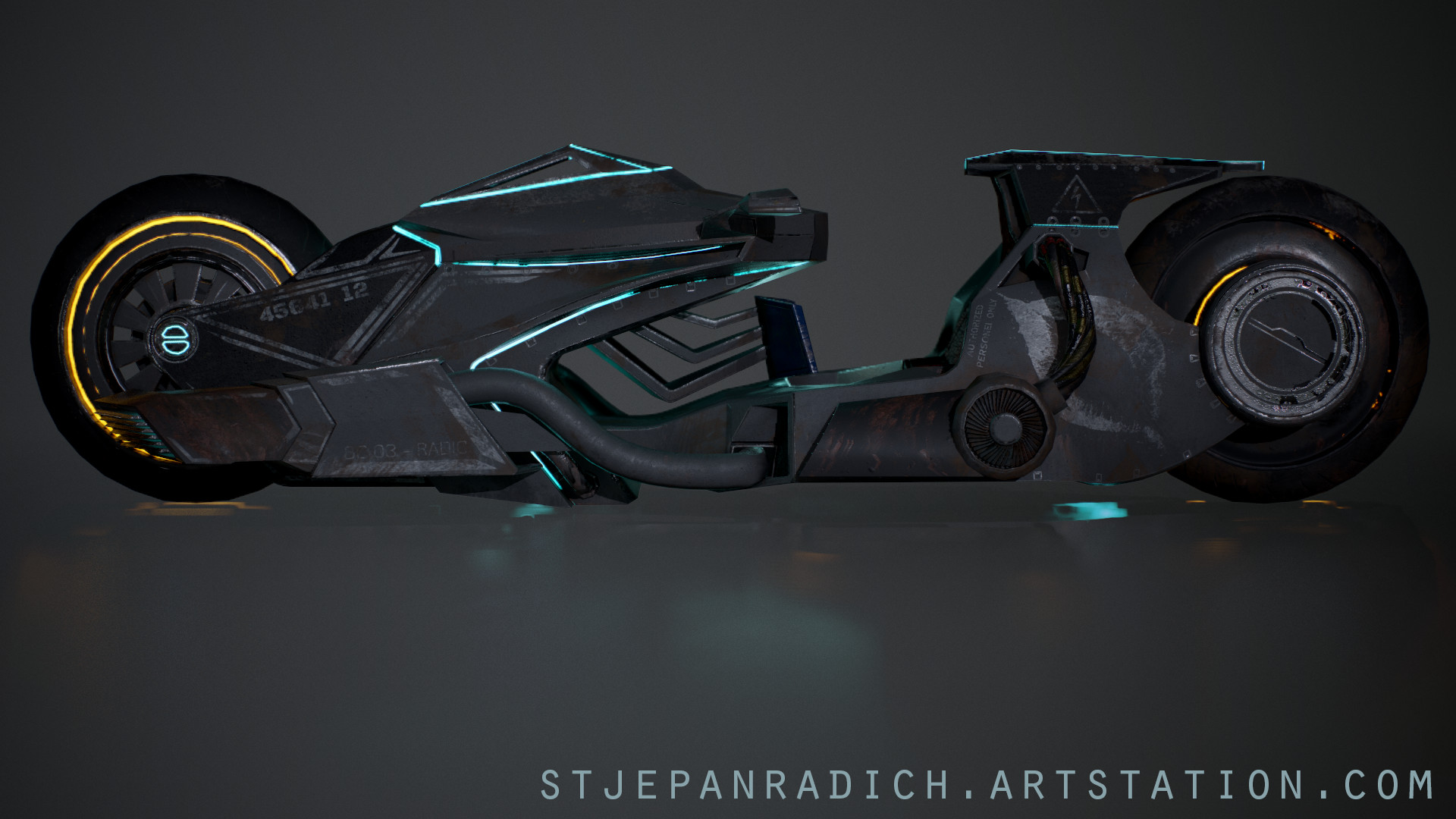 ArtStation - Kaneda's Bike From the Future, Steve Radic
