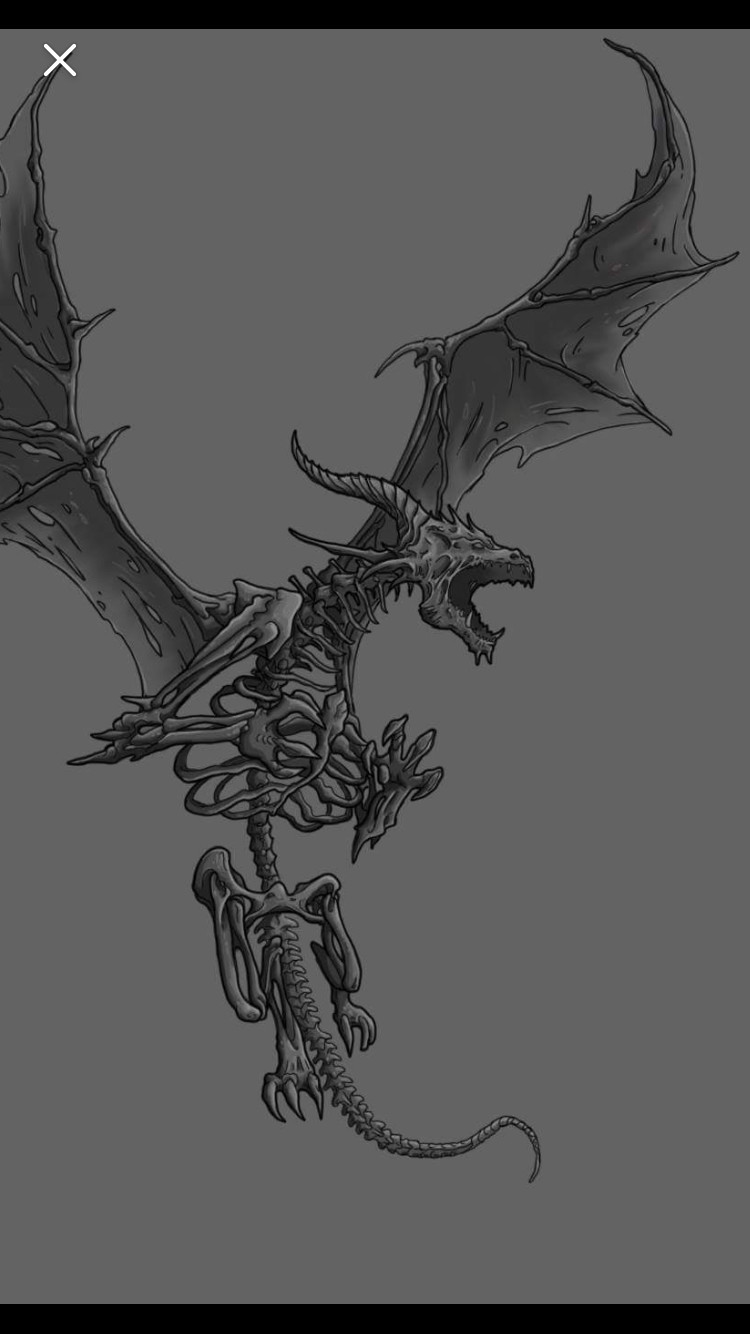 ArtStation - Skeletal Dragon