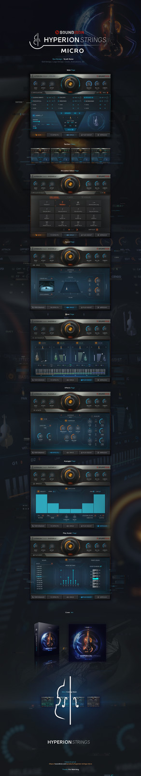 Scott Kane - Hyperion Kontakt GUI / Audio User Interface Design