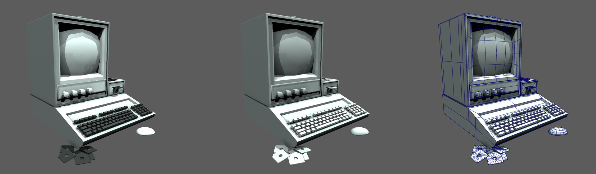 ArtStation - 1980s stylistic Apple