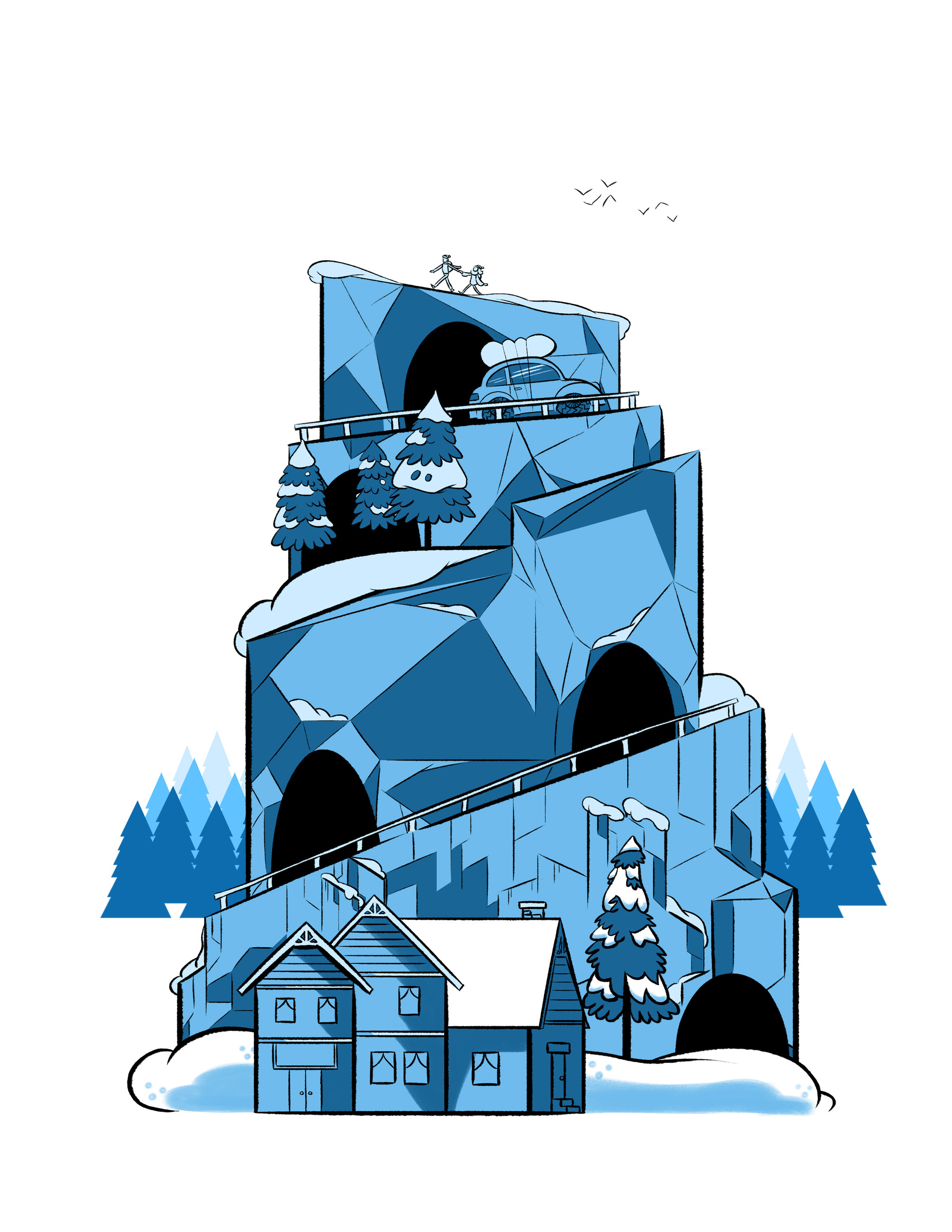 ArtStation - Blue Mountain