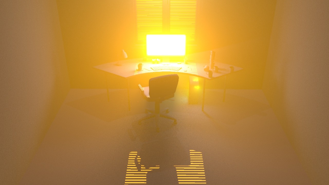 ArtStation - sun burn desk