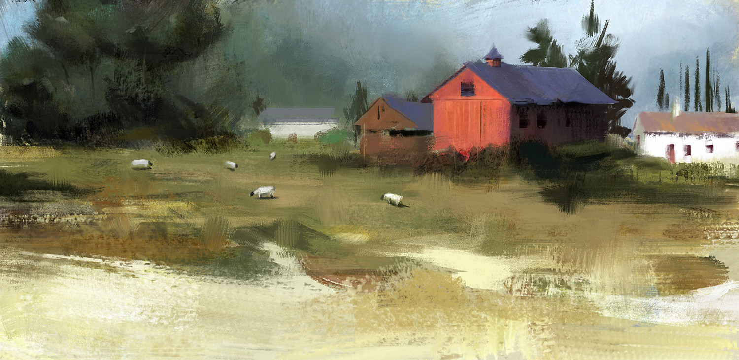 ArtStation - Lunch Sketch - inspired by Richard Schmid