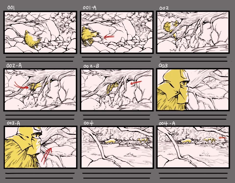 ArtStation - "Princess Mononoke" Storyboard Studies