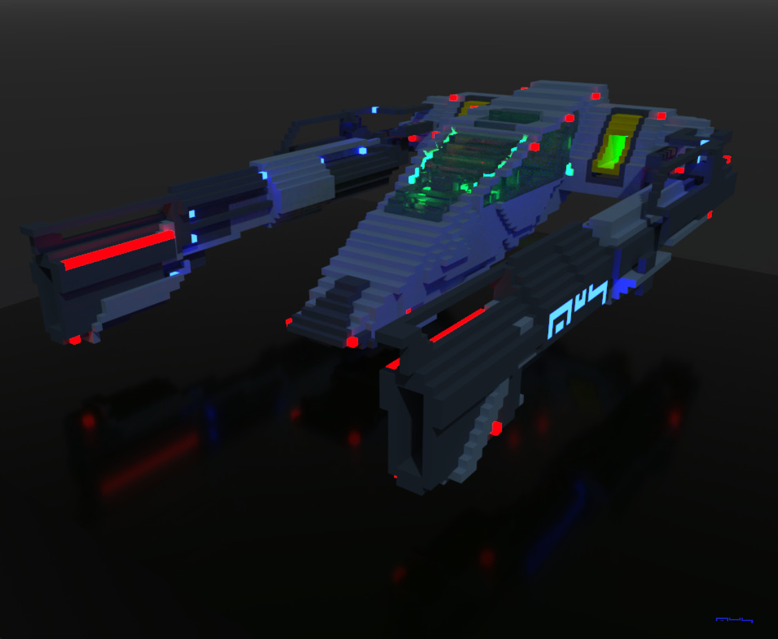 ArtStation - Voxel Spaceship