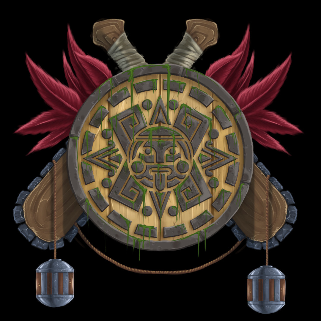 ArtStation - Mayan Pantheon Emblem SMITE
