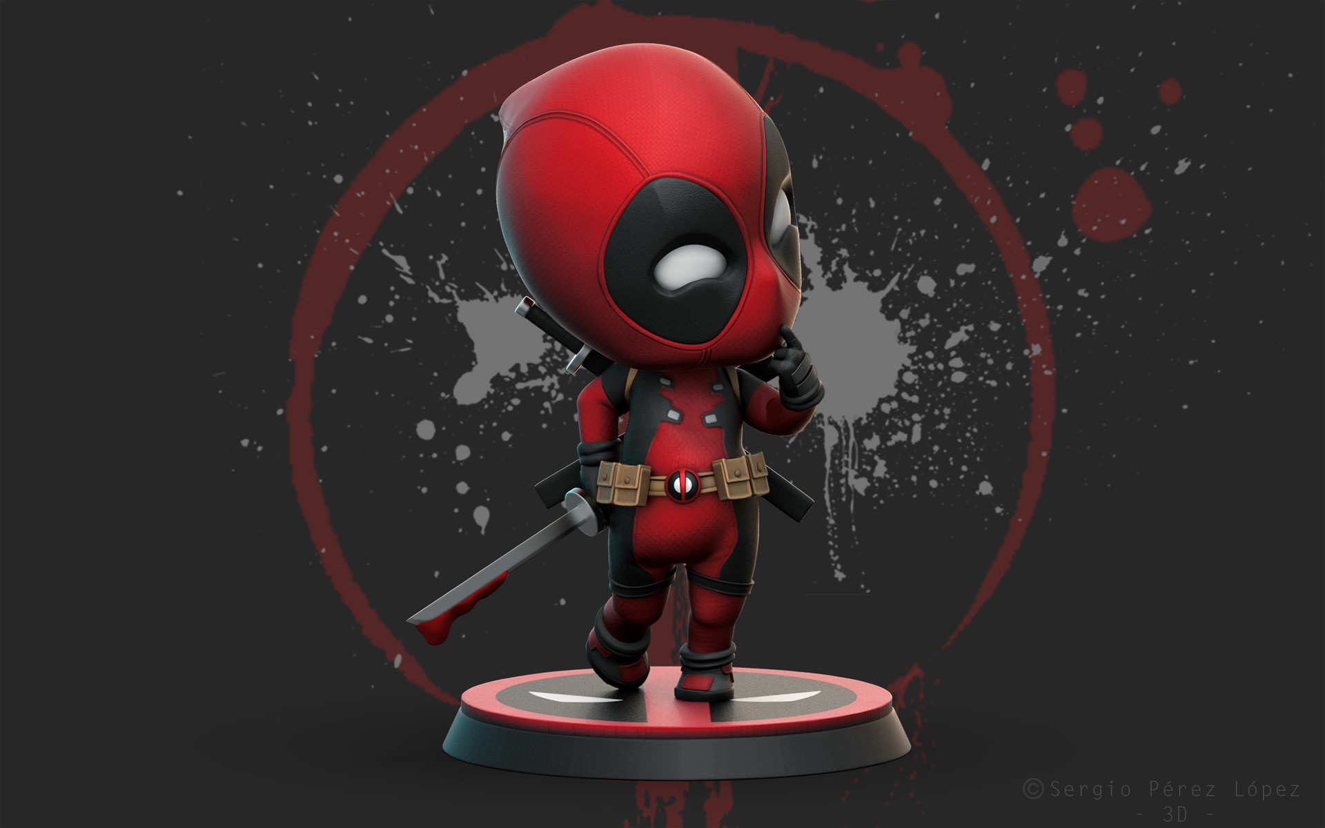 ArtStation - DeadPool Chibi