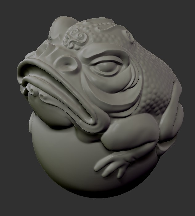 Alice Girard-Ségaud - Jade Toad (Substance Painter sampler creation)