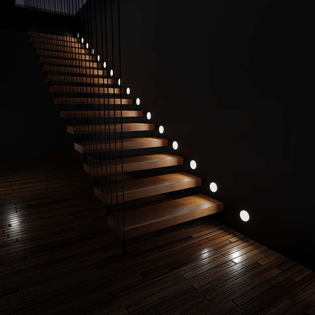 ArtStation - Blender night scene light testing.