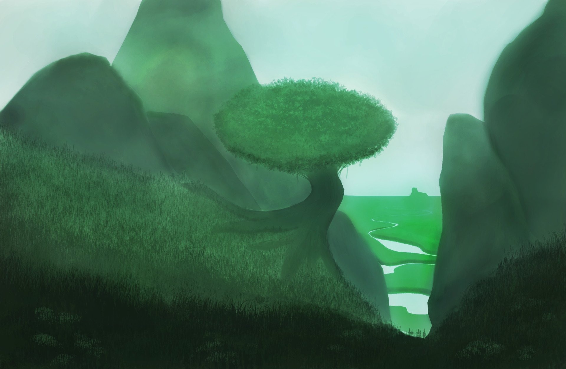 ArtStation - Landscapes, random drawings