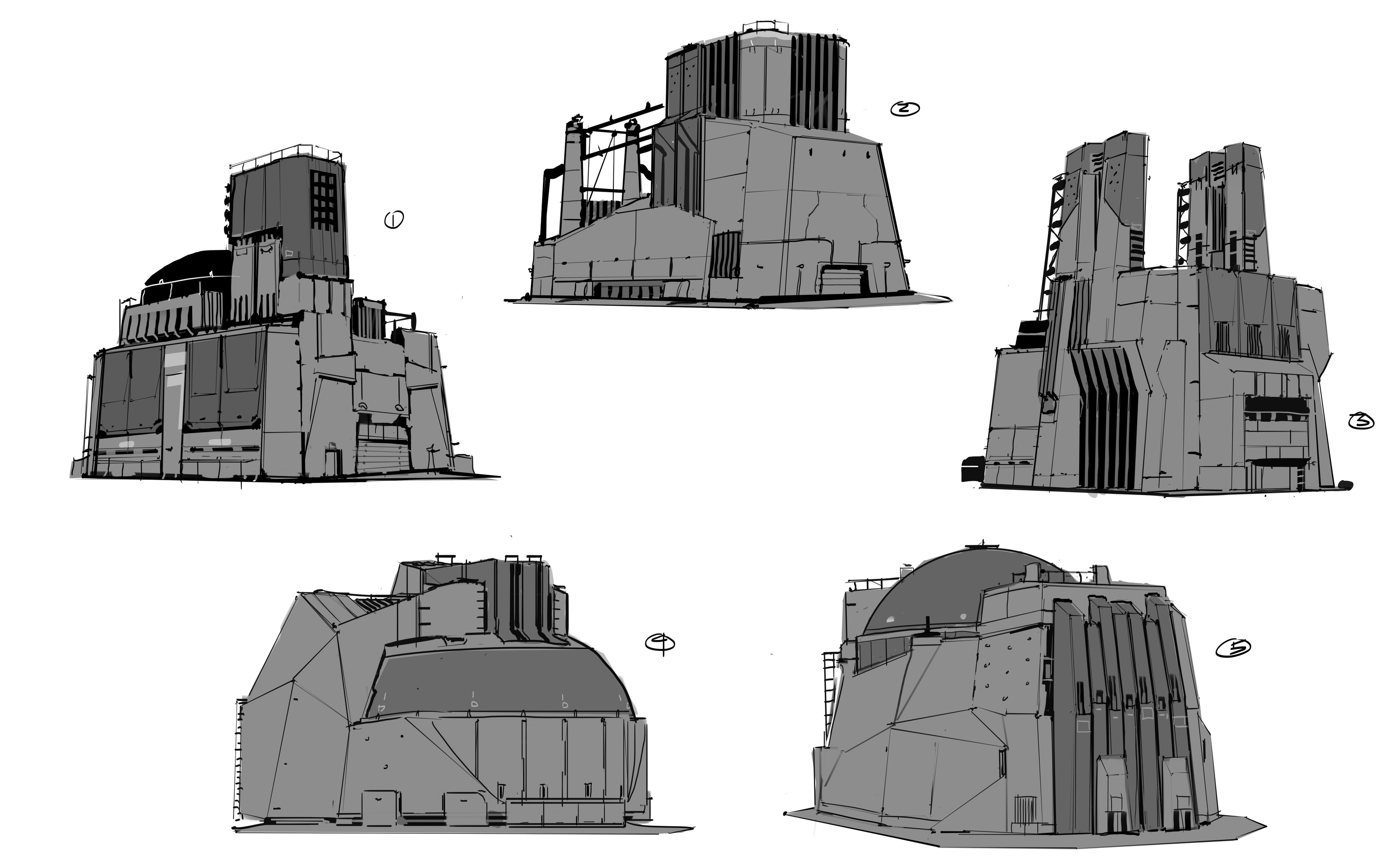 Christian A Piccolo Concept Art - Hard Surface Sketch Exploration