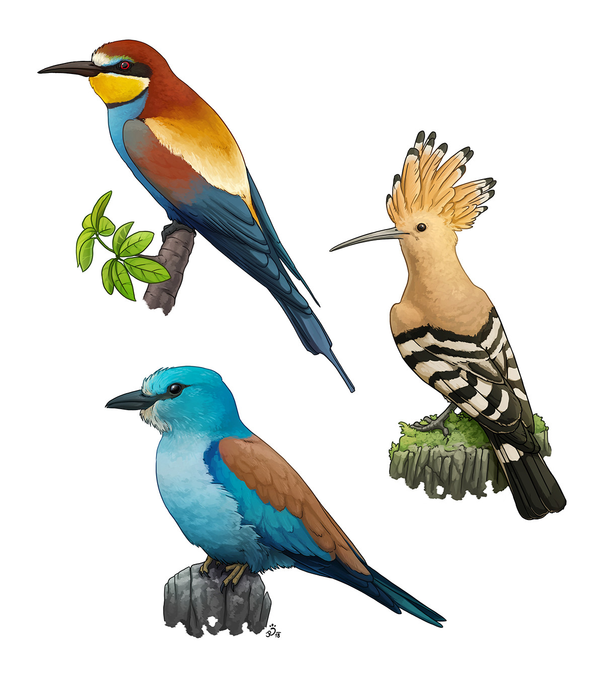 ArtStation - Birds of puszta