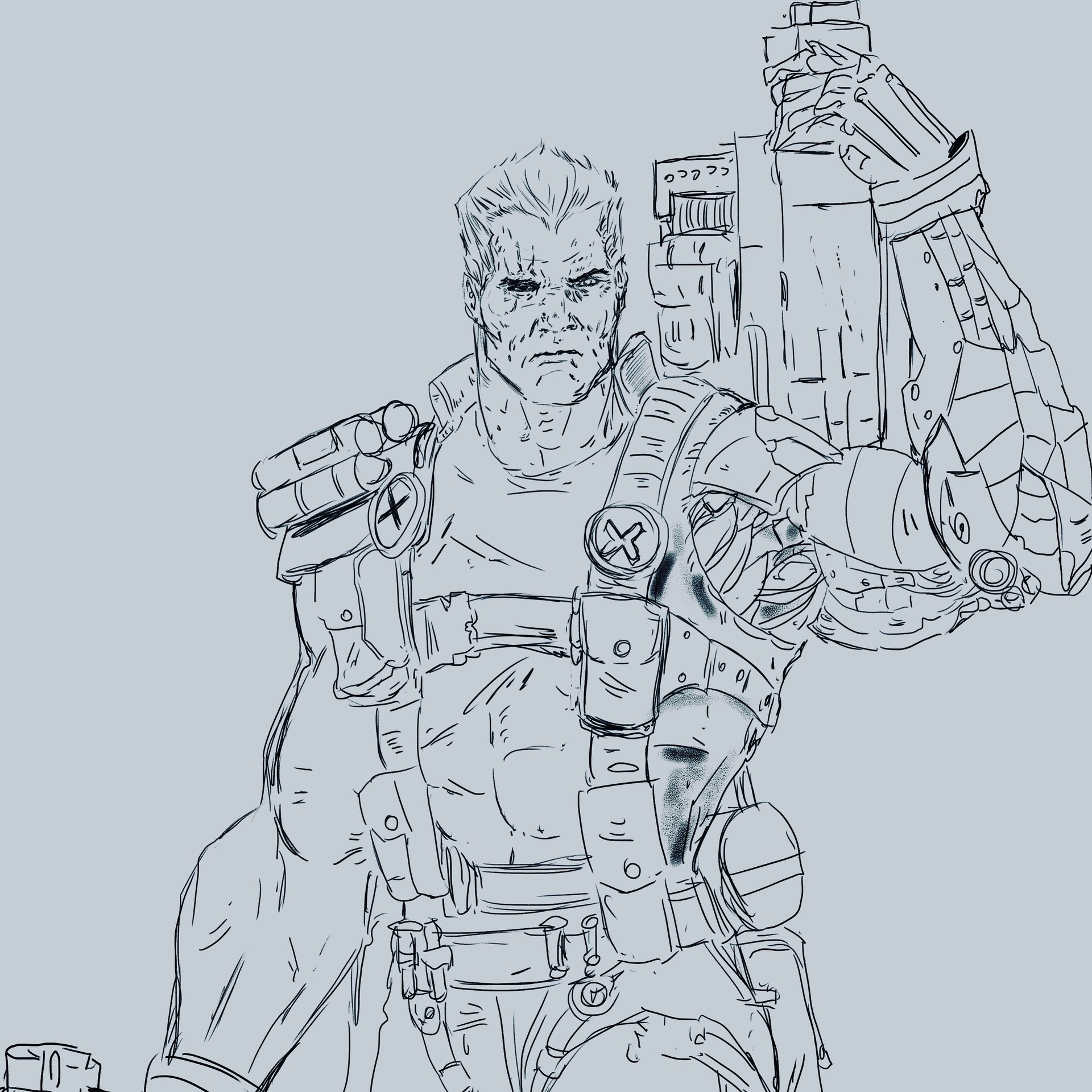ArtStation - Cable sketch