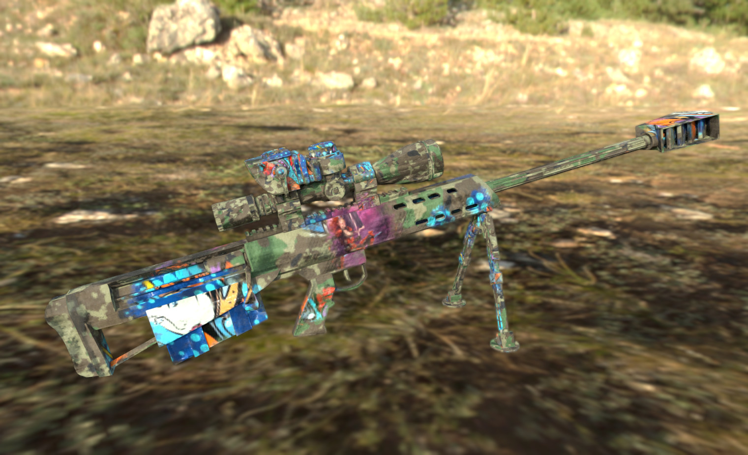 ArtStation - Barret M95 Camo