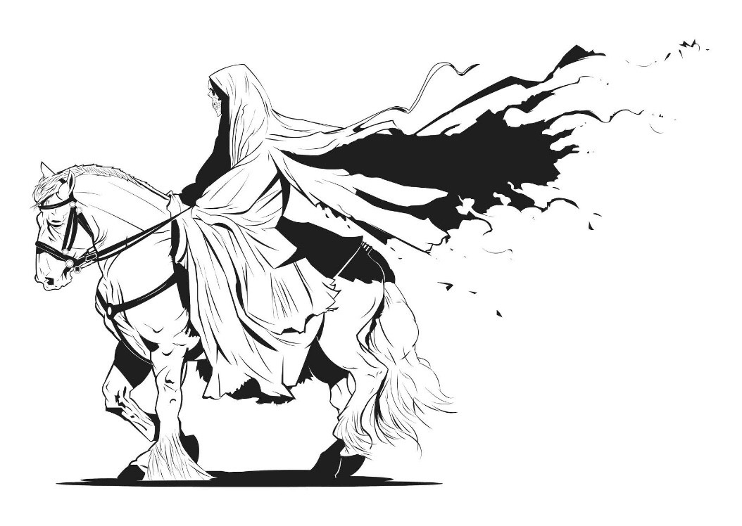 ArtStation - PRINT - “DEATH” on his pale horse
