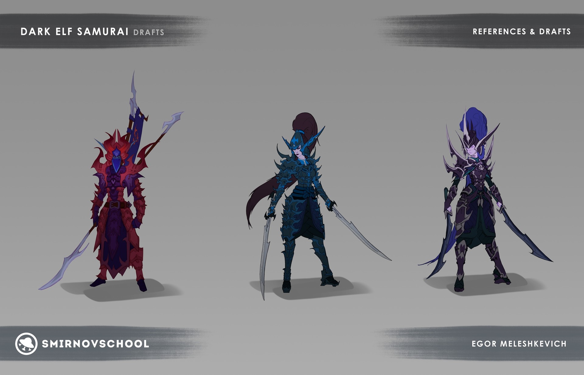 SMIRNOV SCHOOL - Dark Elf Samurai