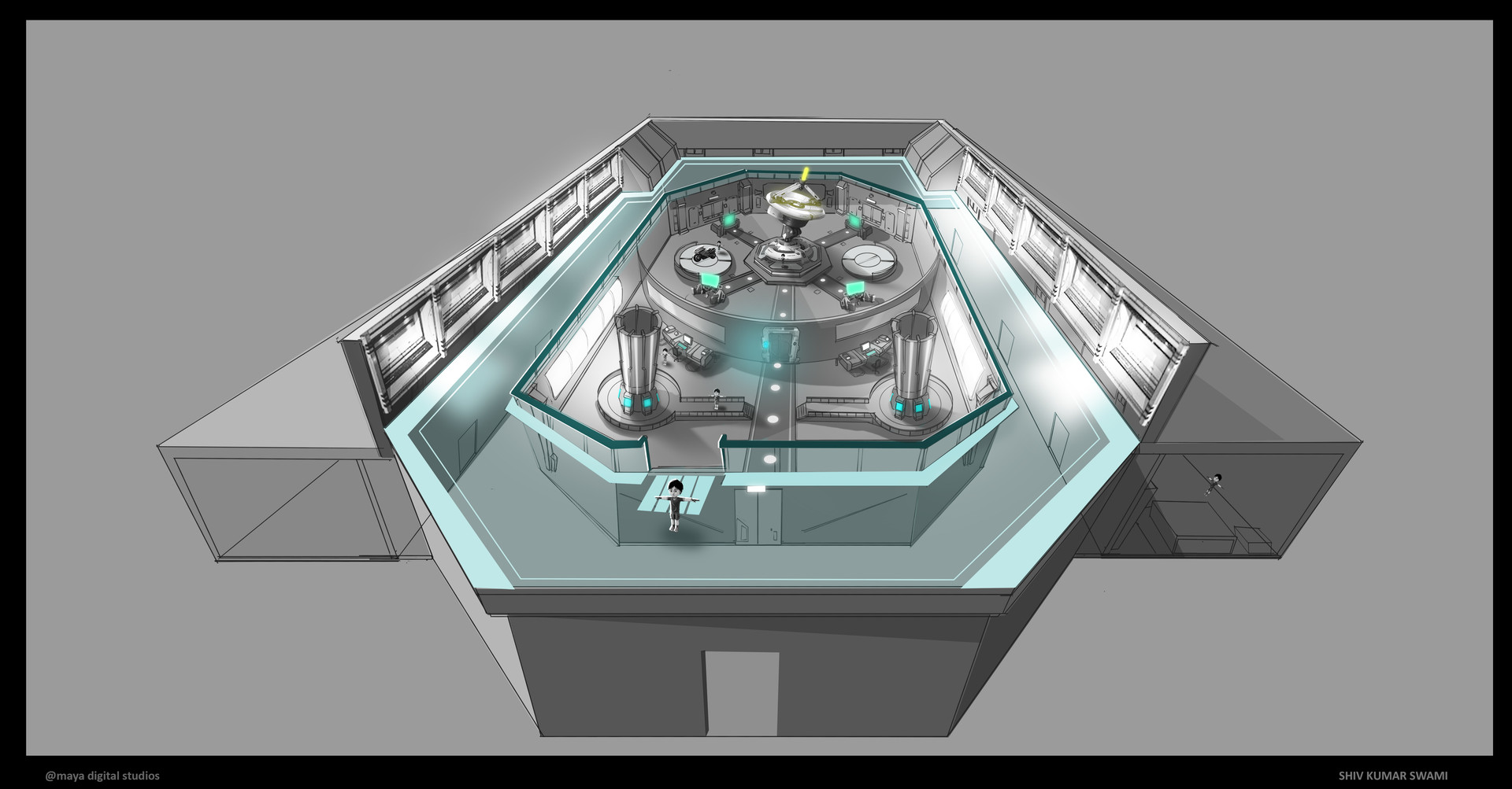 ArtStation - Sci fi lab.