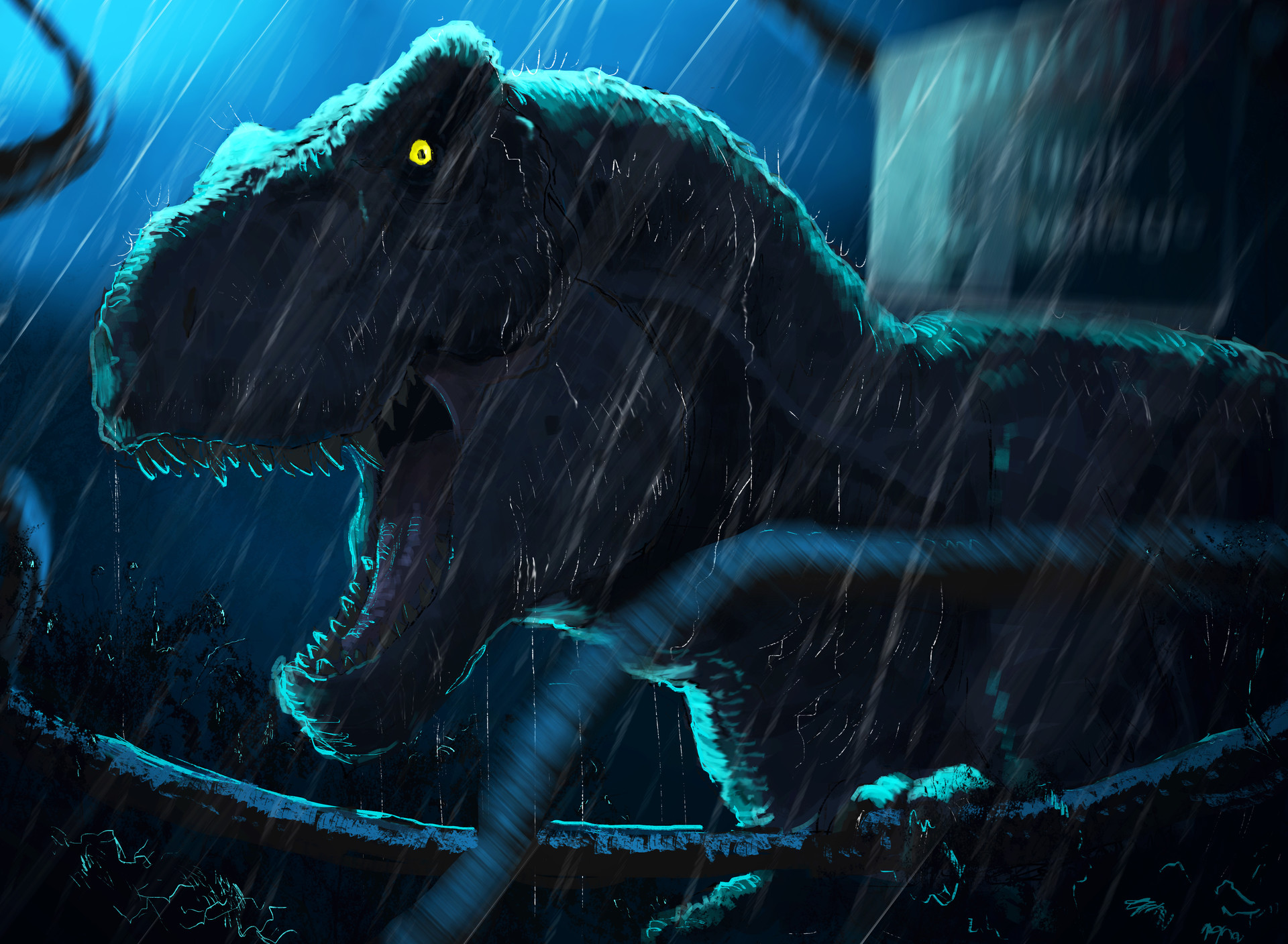 ArtStation - Tyrannosaur Breakout