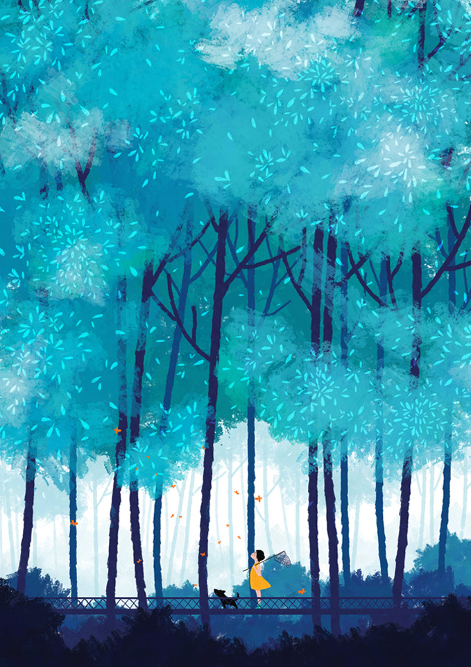 ArtStation - Blue summer