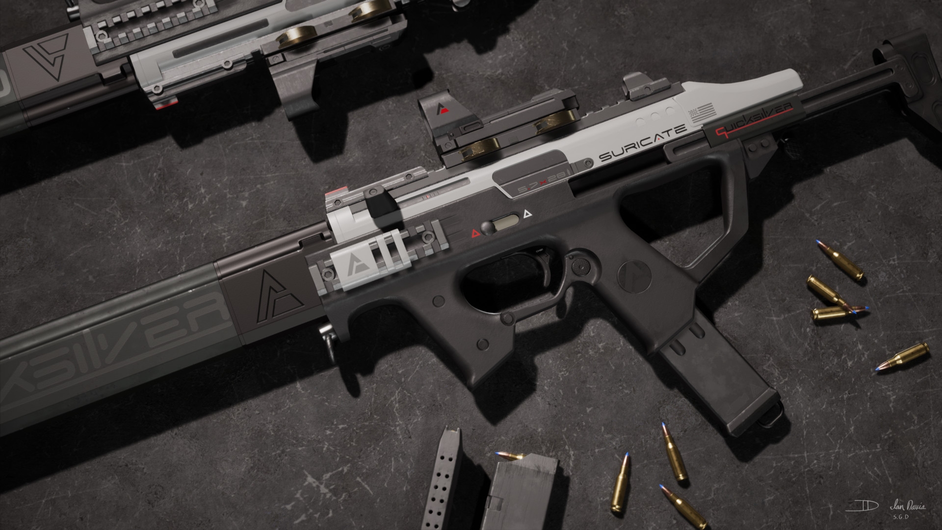 ArtStation - Quicksilver "Suricate" SMG