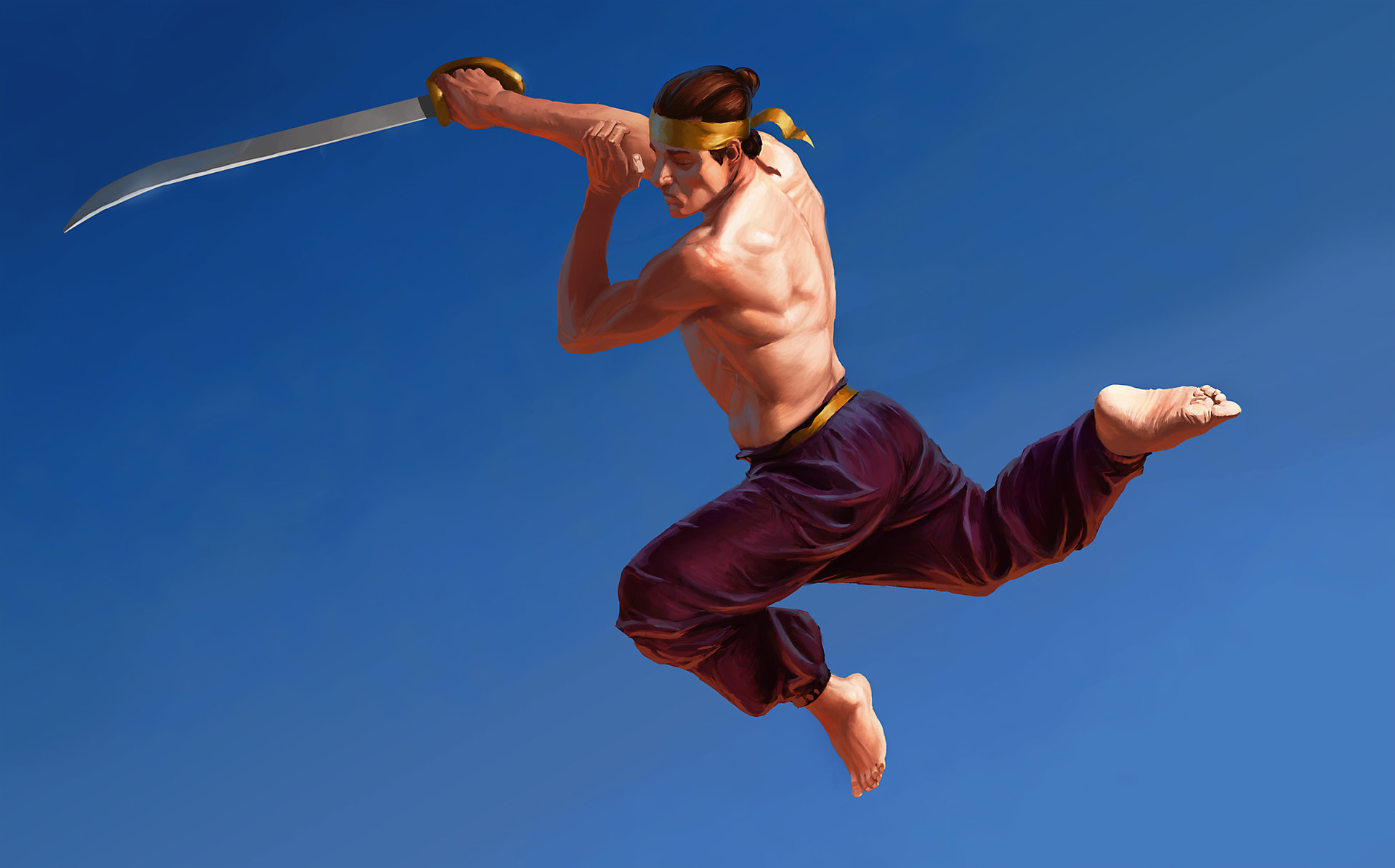 ArtStation - Flying Swordsman