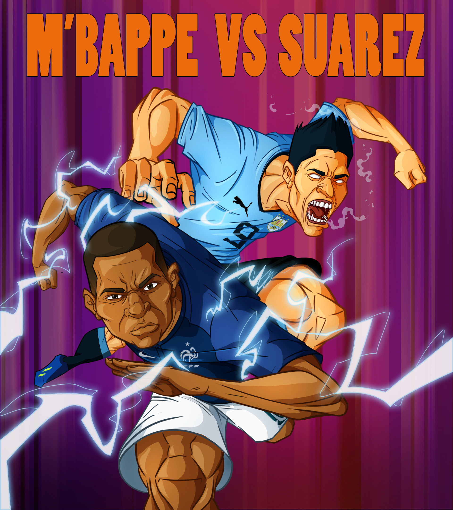 ArtStation - mbappé vs suarez