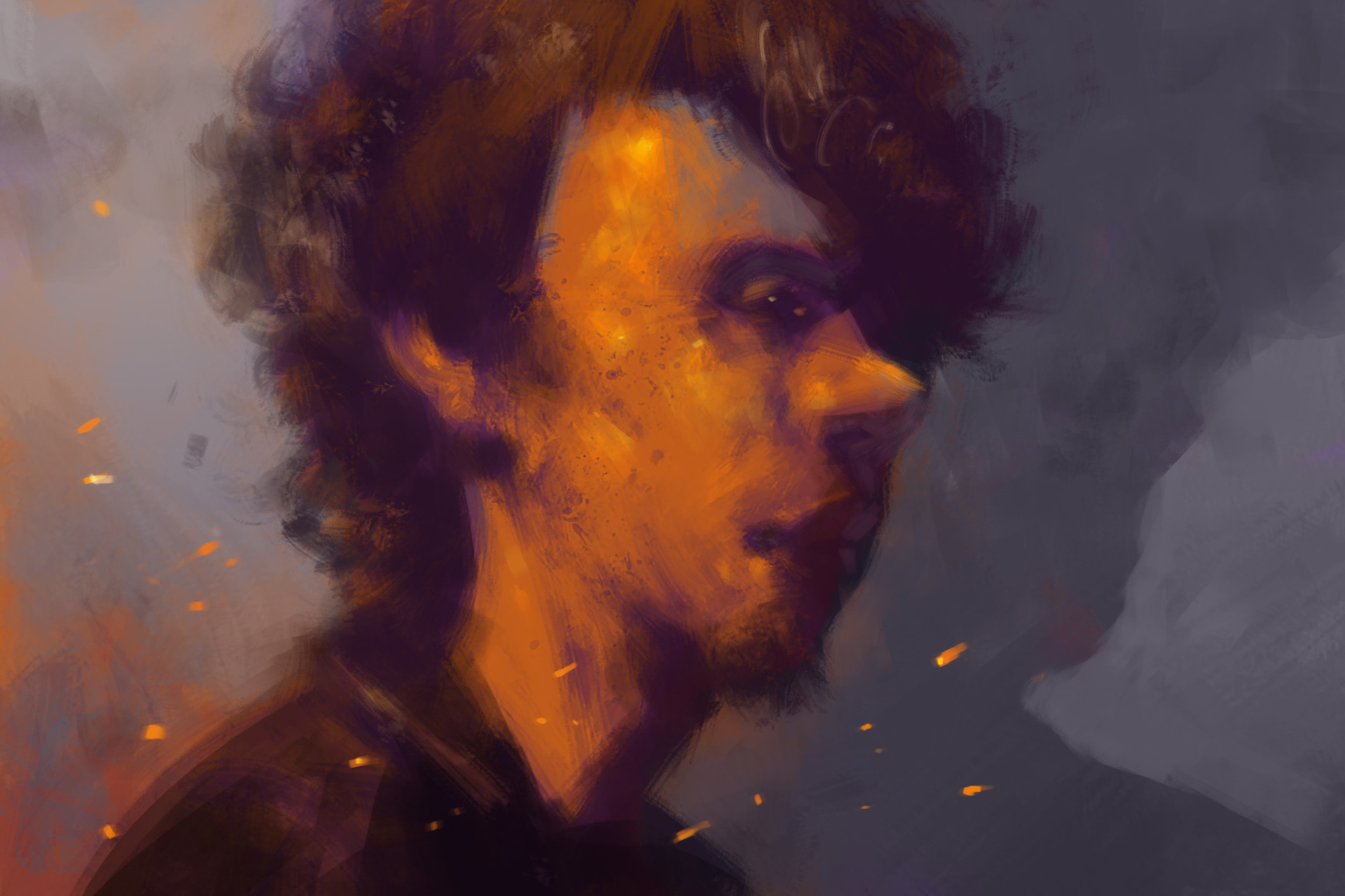 ArtStation - Firelight Study