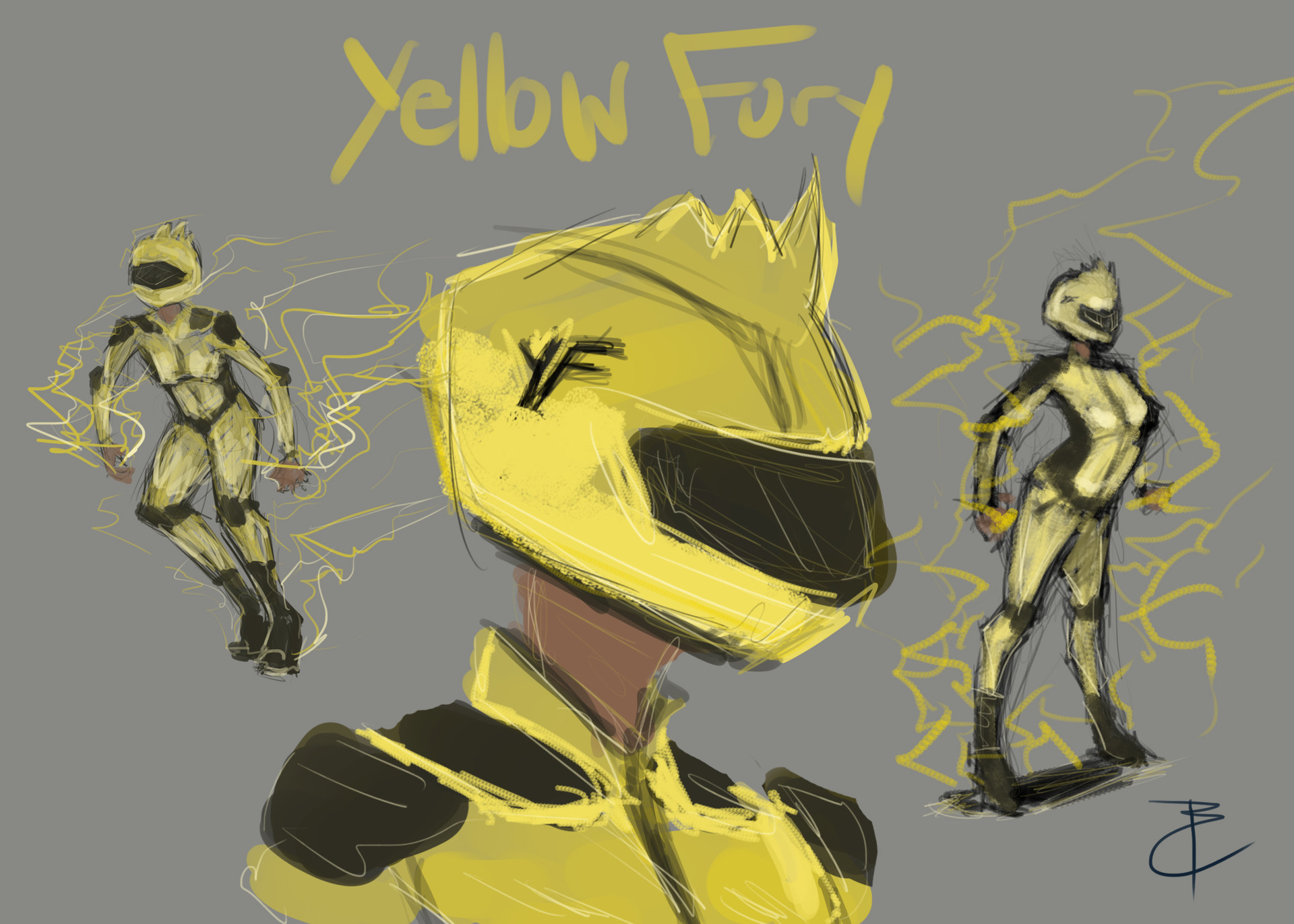 BCoo Art - Yellow Fury