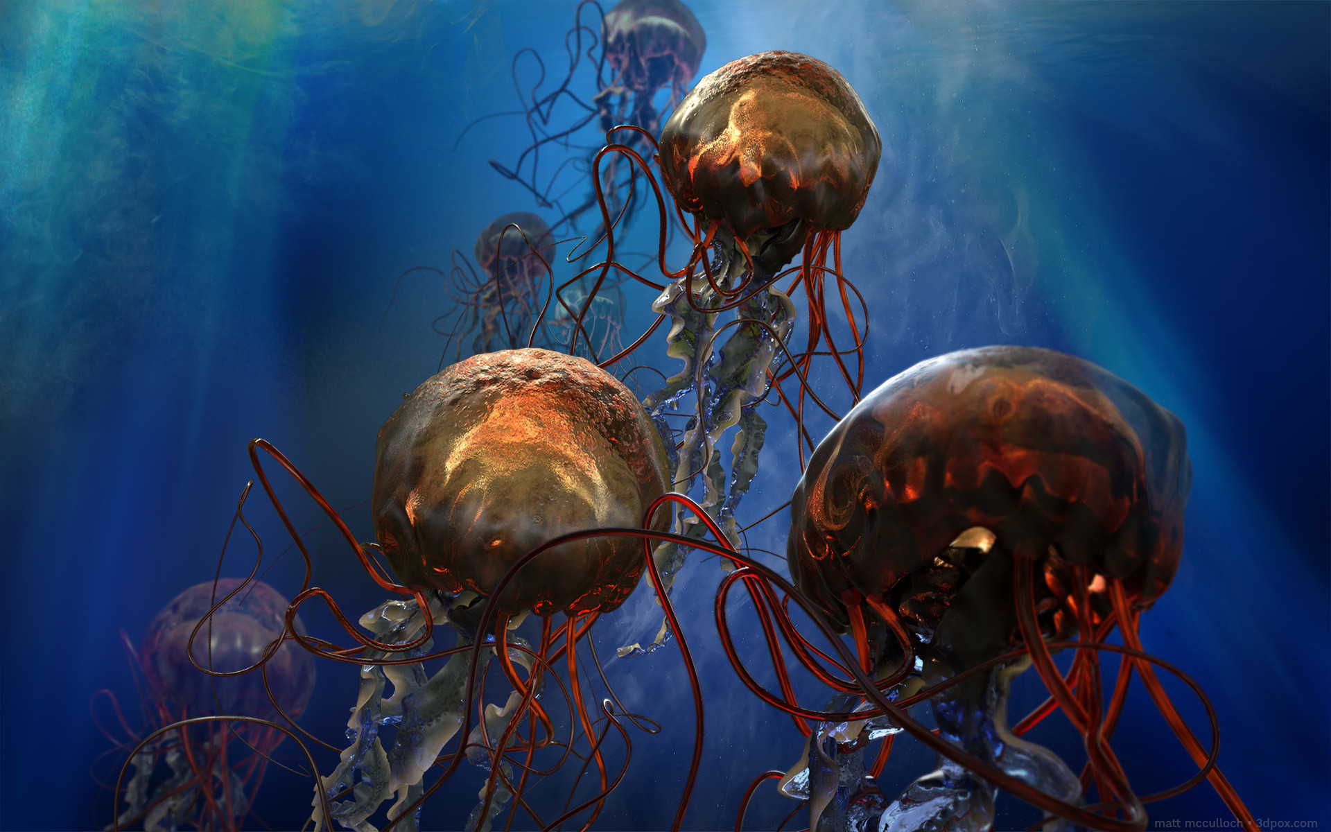 how to make a 3d jellyfish model