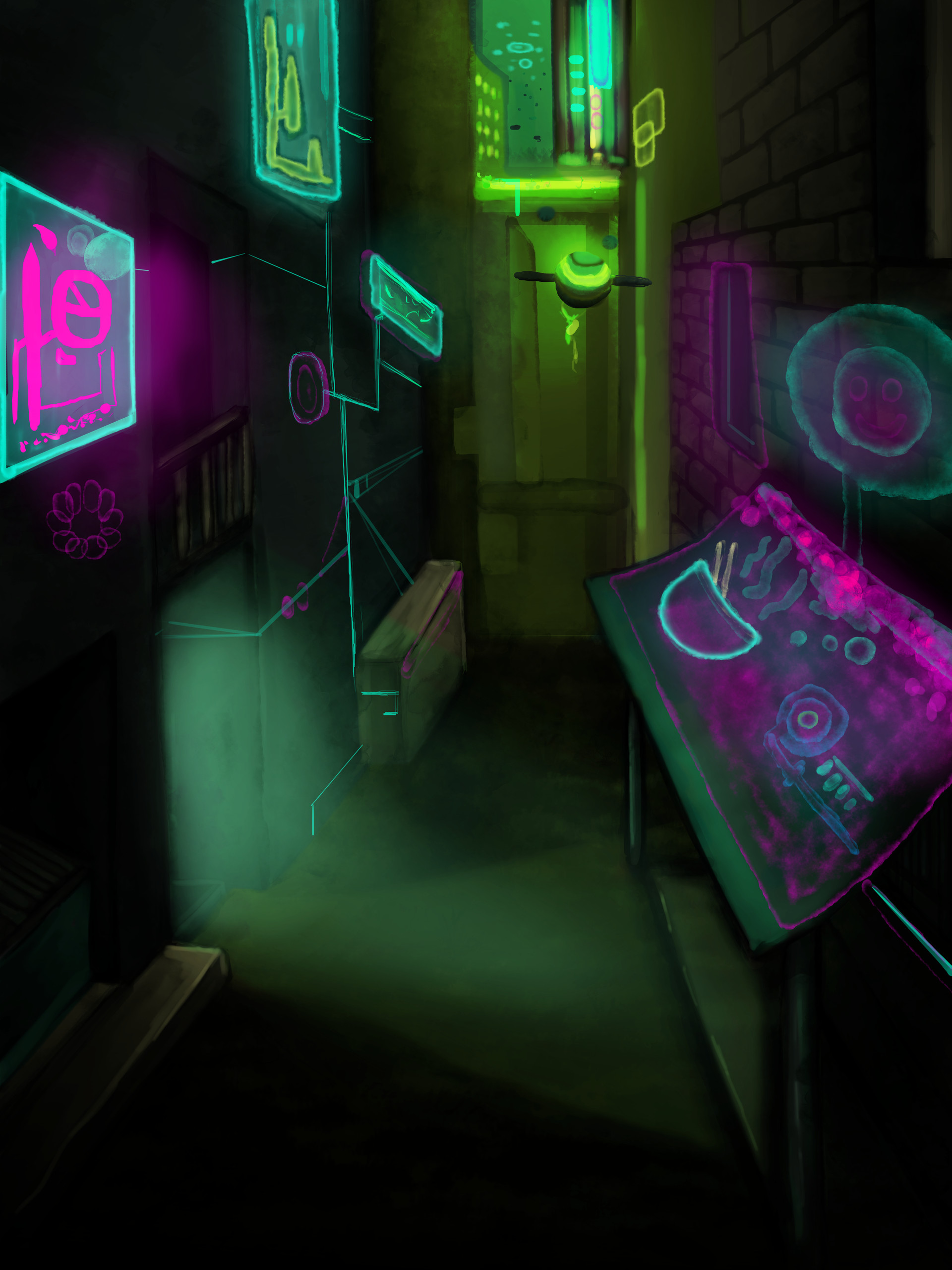 ArtStation - neon city