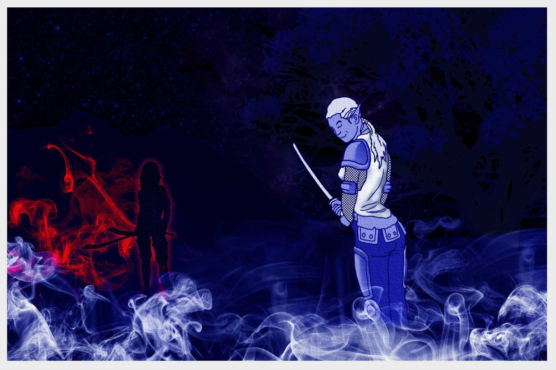 ArtStation - Elf Sword fight