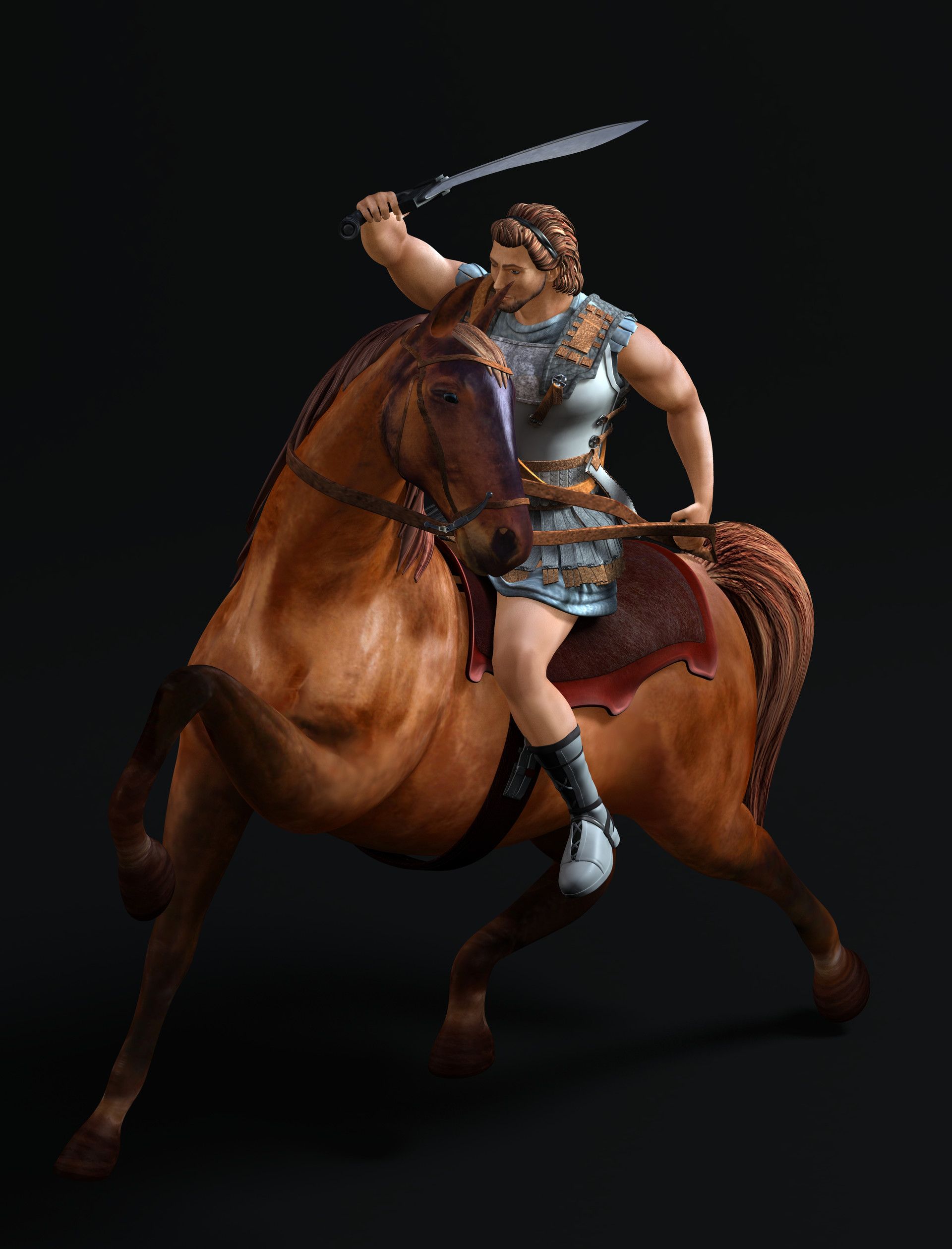 ArtStation - Horse rider texturing