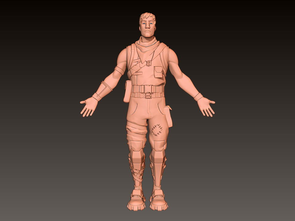 3D.Renan Carvalho - Fortnite Fan Art - PBR shader - Game Model