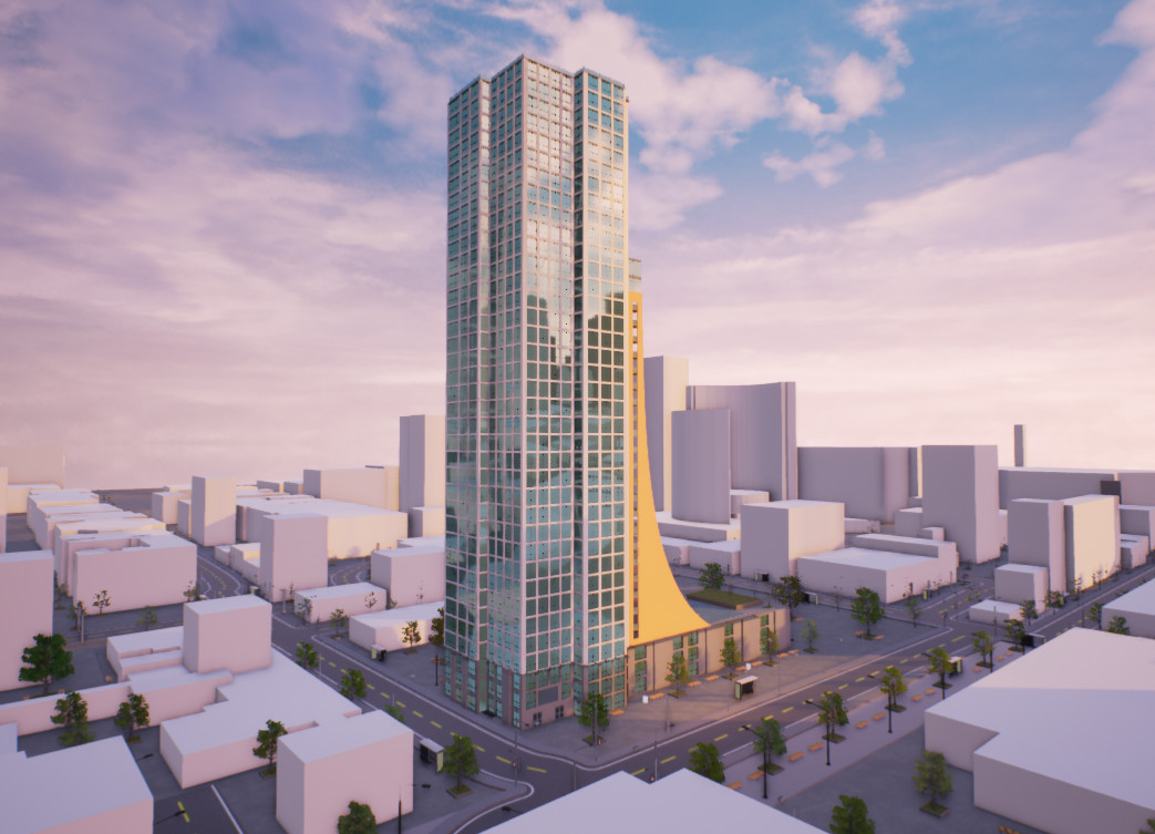 Ervin Jesse - Unreal Engine - Office Building - Exterior & Interior Archviz
