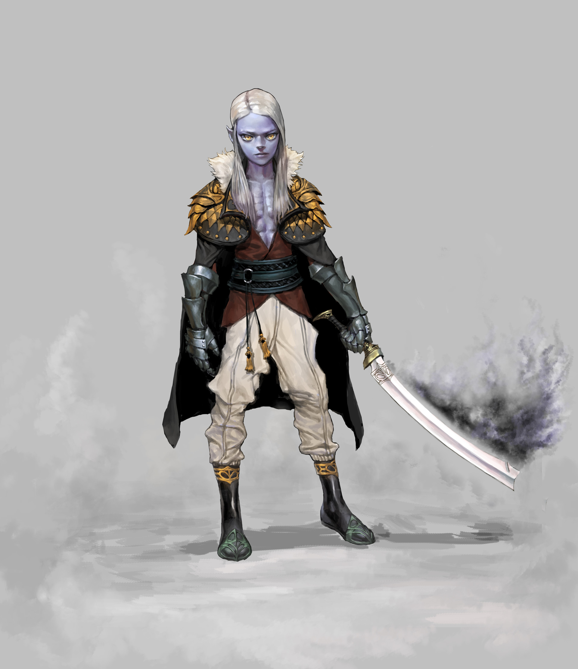 ArtStation - dark elf knight