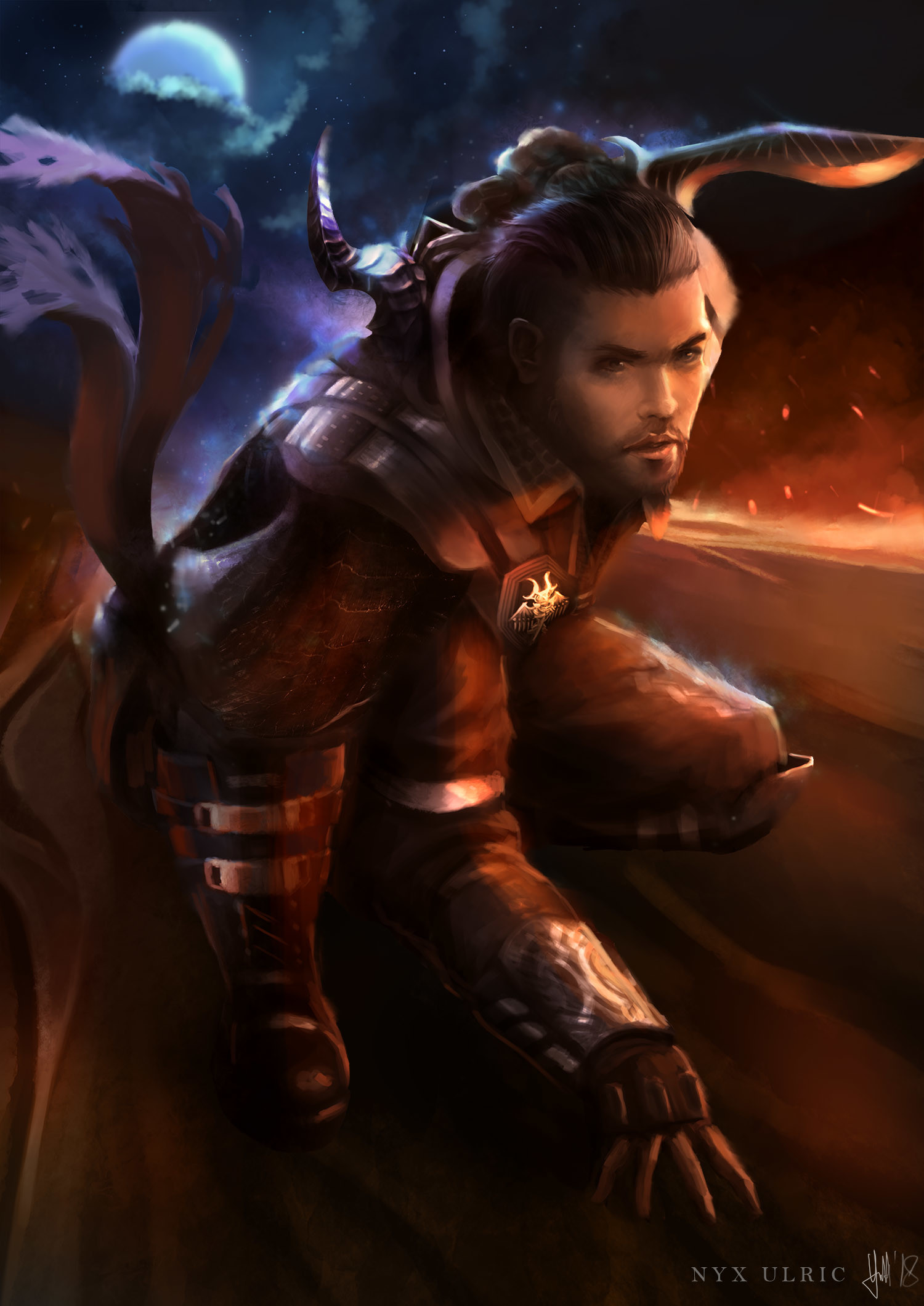 ArtStation - Nyx - Quick Paintover My Old Work