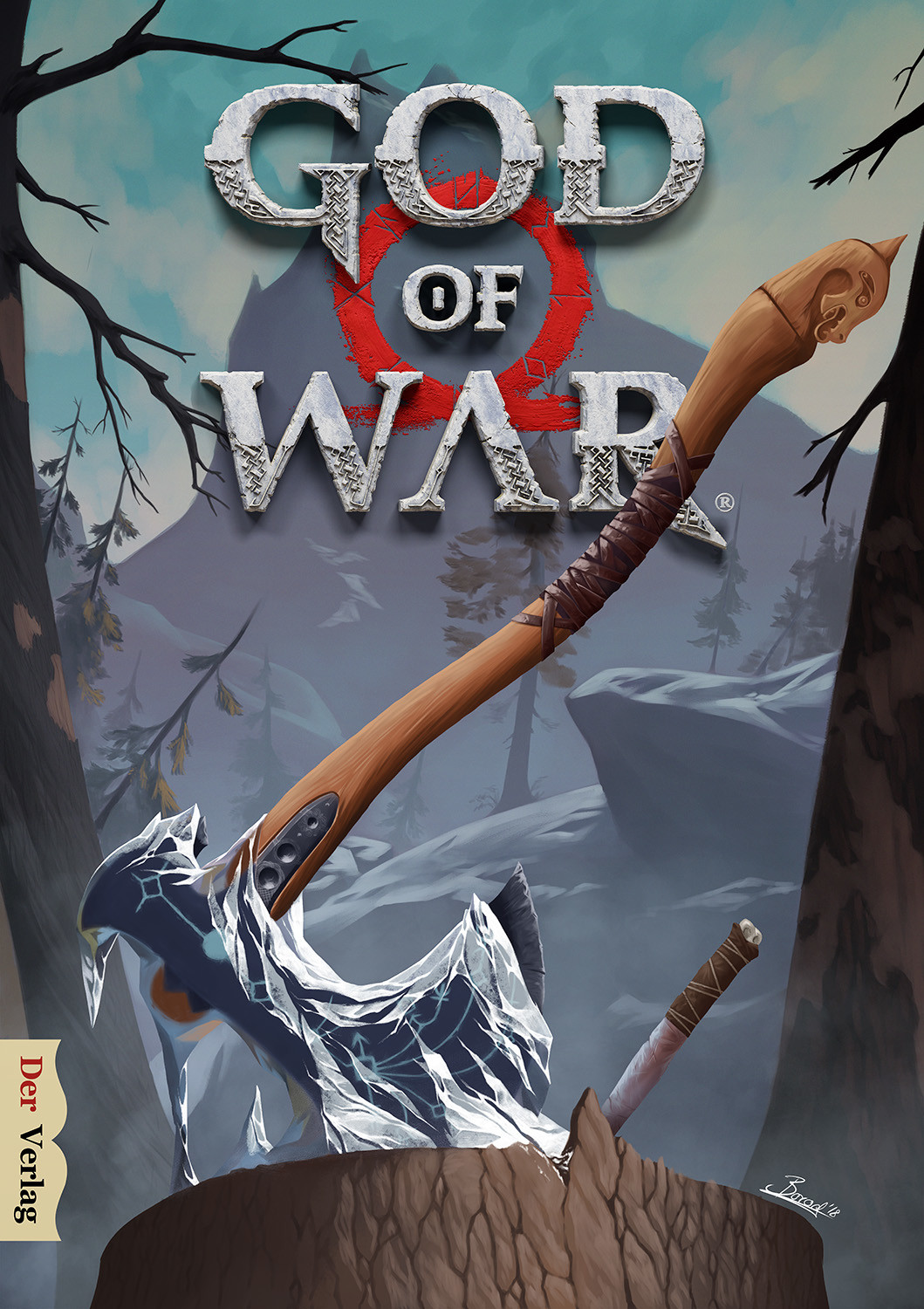 ArtStation - God of war - fanart book cover