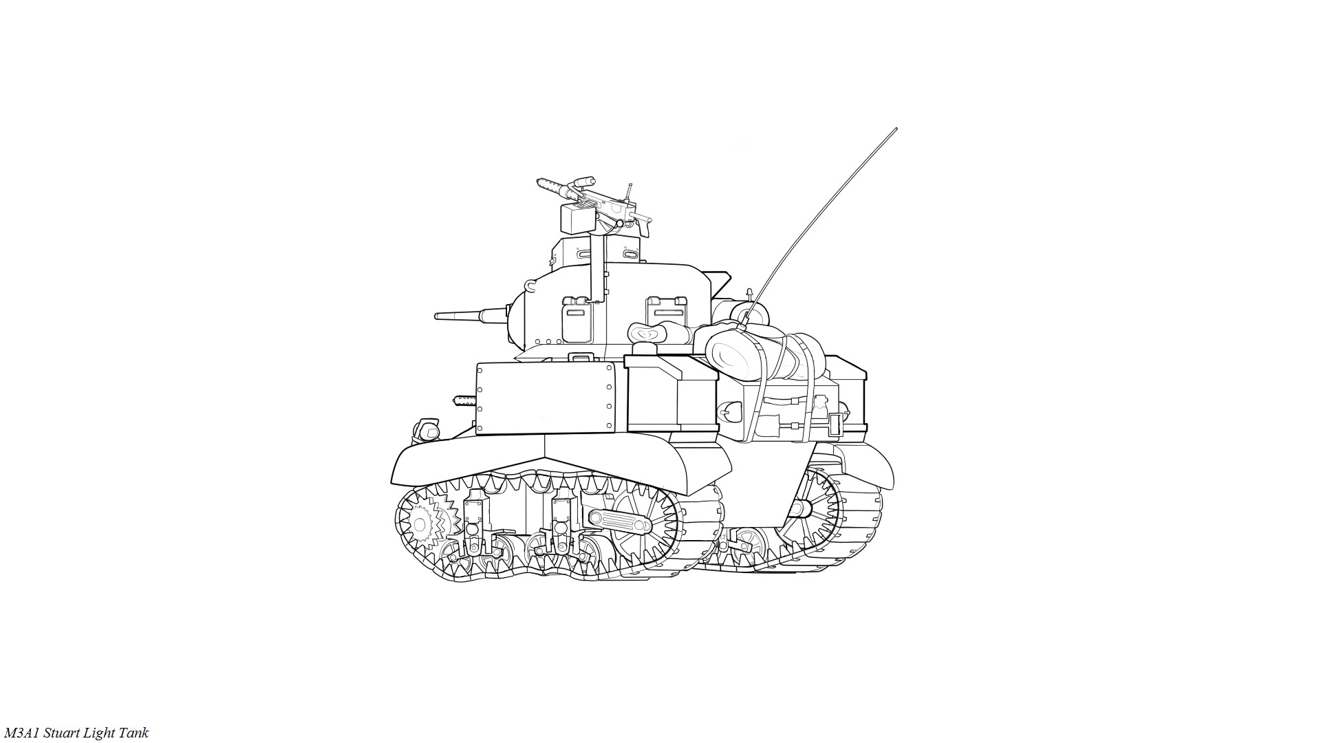 Aidil Azri Shamsuddin - [ Chibi Vehicles ] M3A1 Stuart