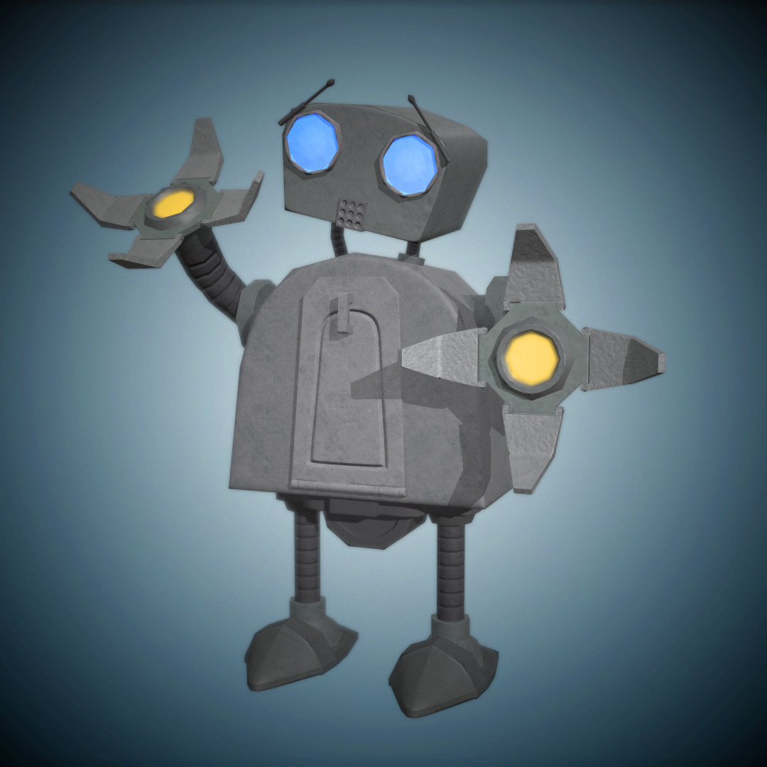 ArtStation - Low-poly robot specifically for mobile platforms