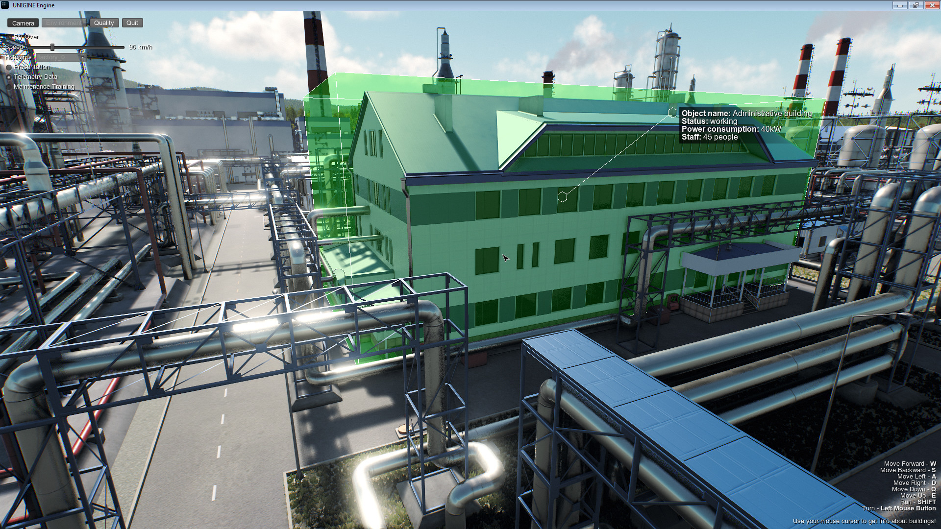 Unigine Studio - Oil Refinery (2017)