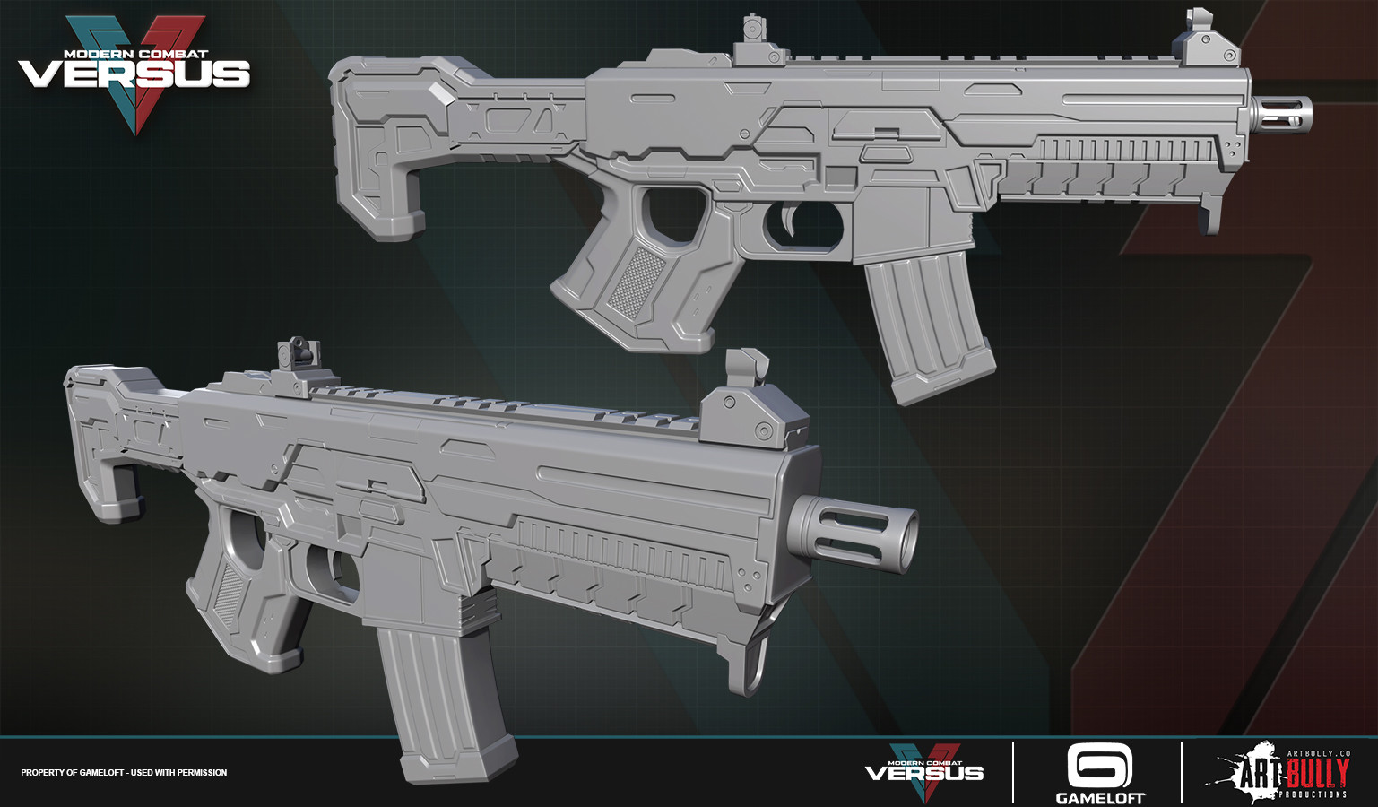 Art Bully Productions - Modern Combat Versus - Weapon Models