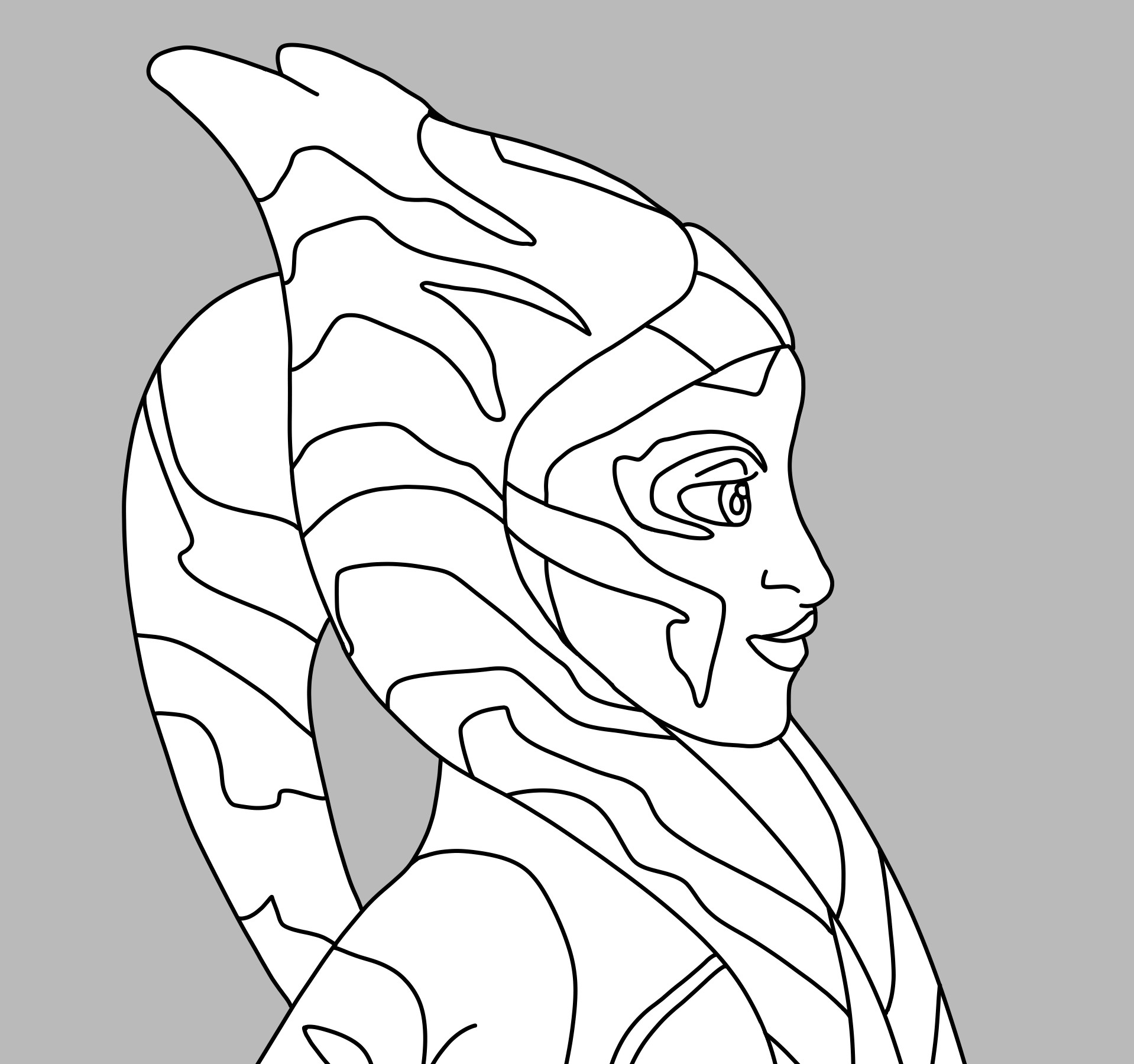 star wars coloring pages ahsoka