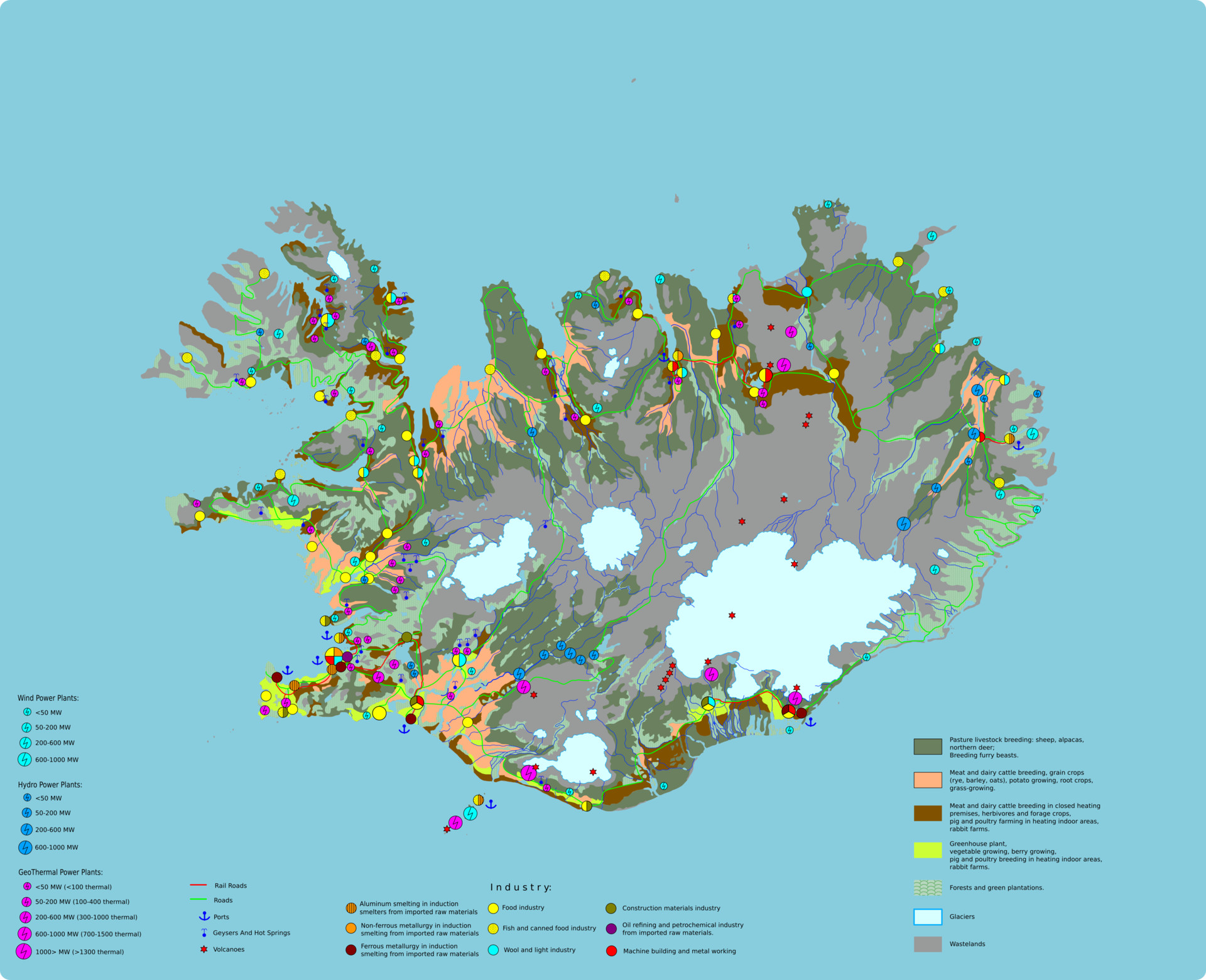 ArtStation - Iceland economic fantasy map