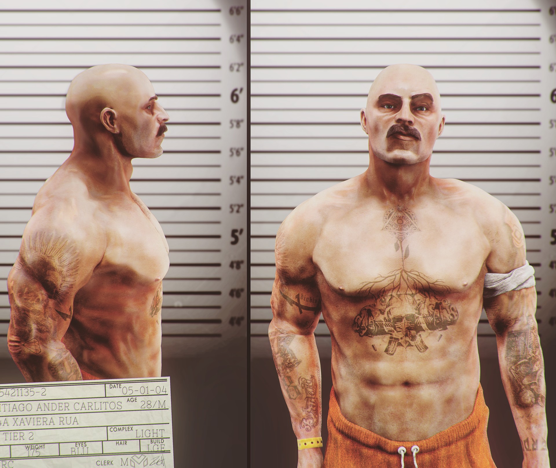 Richard Cull - Inmate Character 3d Model