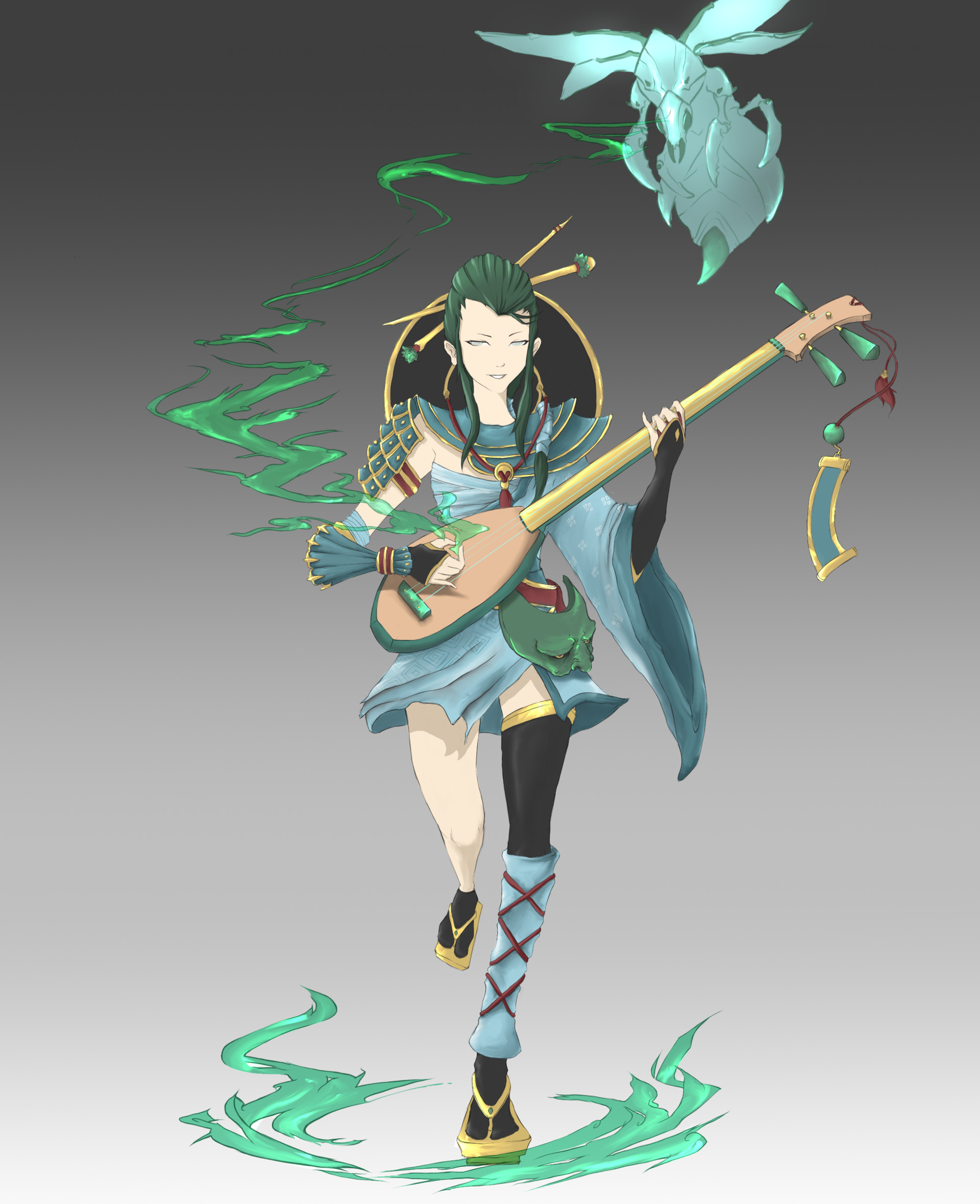 ArtStation - Jade, The Wandering Minstrel